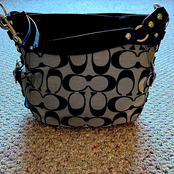 Coach | Bags | Coach Black Insignia Rare Hobo Early 200s | Poshmark